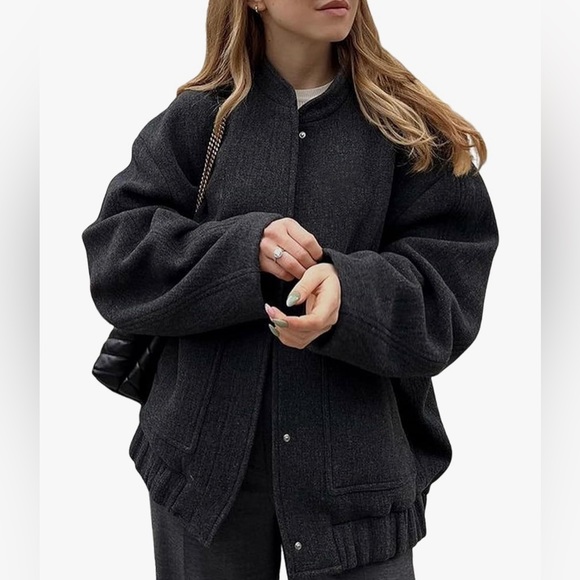 Jackets & Coats | Nwt Womens Wool Blend Bomber Jacket Multiple Colors ...